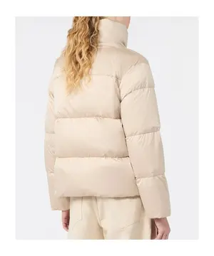 Max Mara Short Down Jacket In Technical Satin