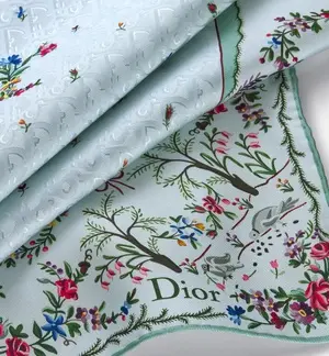 Dior Dioramour Revolution Flowers 90 Square Scarf