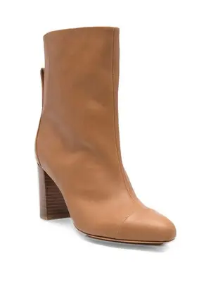 ODISSI Smooth Leather Dot Ankle Boots