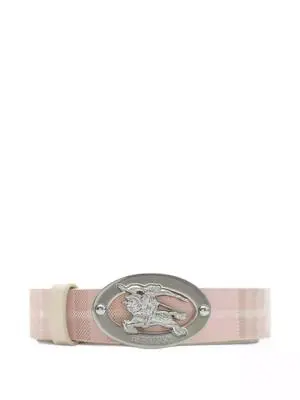 Burberry Thin Reversible Check Oval Belt