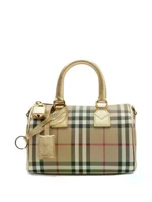 Burberry Mini Check Bowling Bag