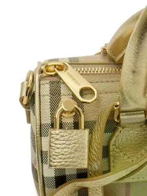 Burberry Mini Check Bowling Bag