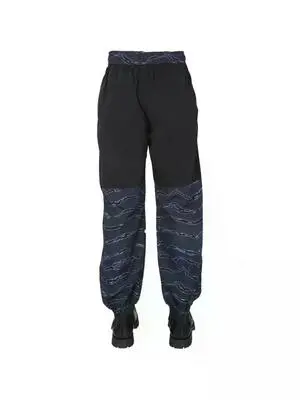 MARCELO BURLON COUNTY OF MILAN Printed Trousers - Blue