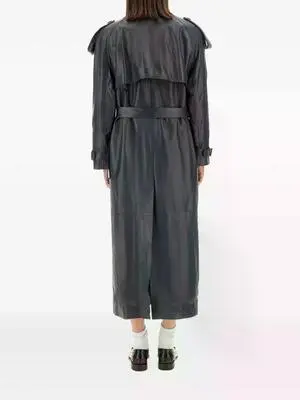 SALVATORE SANTORO Leather Trench Coat