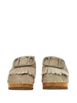 MAISON JEJIA Heeled Mules - Neutrals