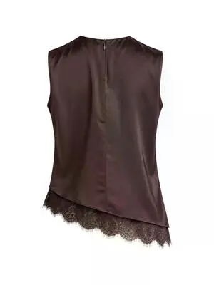 Vince Lace-trim Asymmetric Top