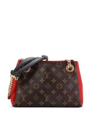 LOUIS VUITTON Surene Handbag Monogram Canvas With Leather Bb Shoulder Bag - Red
