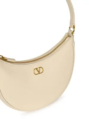 Valentino Garavani Mini Hobo | Vlogo Signature | Vit. Soft Grain/a.brass Logo