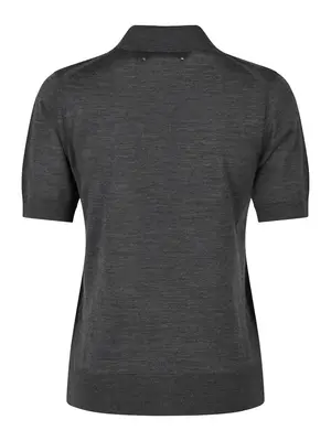 GOLDEN GOOSE Golden W's Polo Knit Short Sleeves Merino Wool