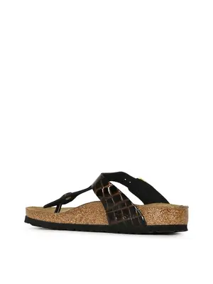 BIRKENSTOCK Gizeh Lena Emboss Animal Regular/ancha