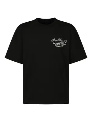 Amiri Dreamers Chain Stitch Os Tee - Black