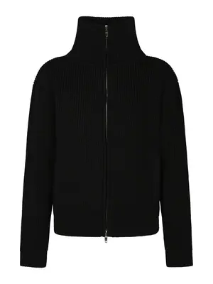 Balenciaga Zipped Cardigan - Black