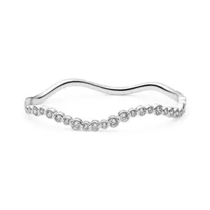 SIF JAKOBS JEWELLERY Bangle Sardinien Wave - Silver