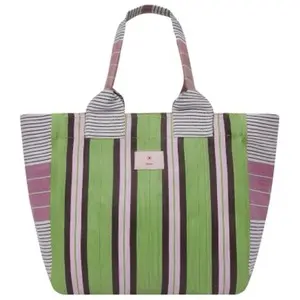 GUNES SWIM Olive Bloom Grand Bundle Tote - Green/pink