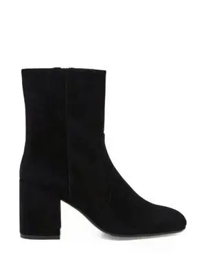 STUART WEITZMAN Nubacari Suede Ankle Boots - Black