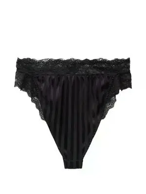Versace Lace-trim Jacquard Silk Slip Briefs