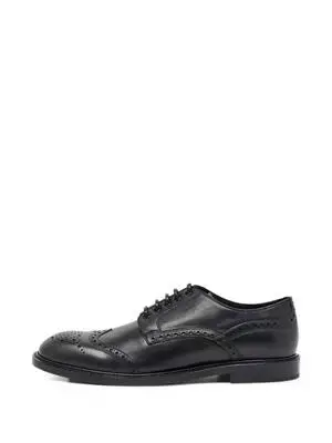 Dolce & Gabbana Brogue Lace-up Derby Shoes - Black