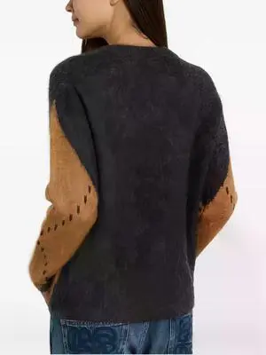 Maison123 Afonzo Argyle Brushed-knit Sweater