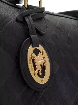 Burberry Small Embossed-check Zip Tote