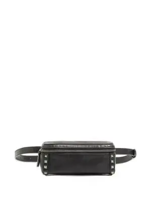 Valentino Garavani Rockstud Calfskin Belt Bag - Black