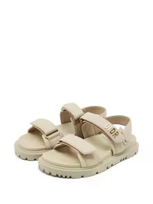 Dior Dioract Flat Sandals - Neutrals