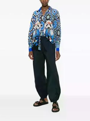 The Artistylist Panda-print Shirt - Blue