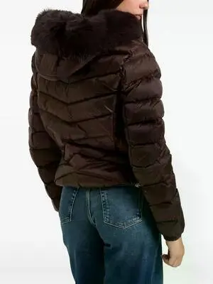 COLMAR Faux-fur Hooded Jacket - Brown