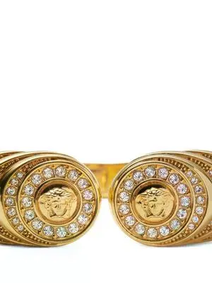 Versace Medusa Head Crystal-embellished Cuff Bracelet