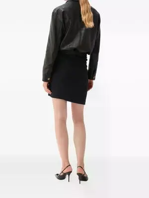 Versace Buckle-detail Draped Skirt