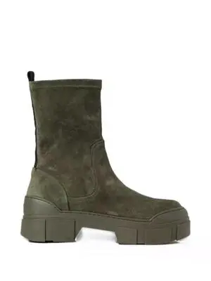 VIC MATIE Suede Chunky-sole Ankle Boots