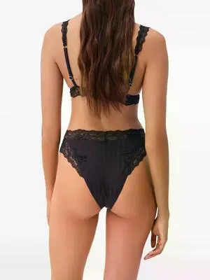 Versace Medusa-plaque Lace-trim Bra
