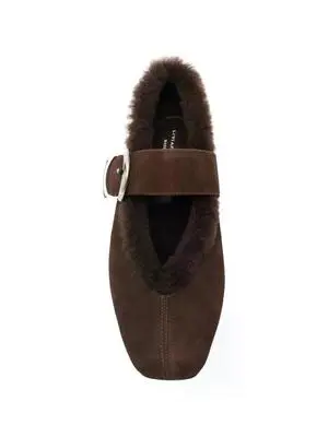 Liviana Conti Buckle-fastening Shearling-trim Loafers