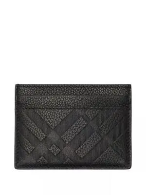 Burberry Embossed Check Card Case