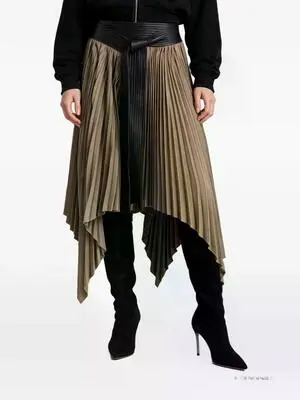 ENTIRE STUDIOS Pleated Midi Skirt - Neutrals