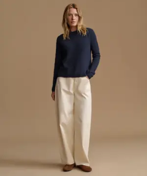 Jenni Kayne Cashmere Fisherman Sweater - Navy