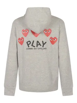 Play Comme Des Garcon Sweatshirt Red Emblem