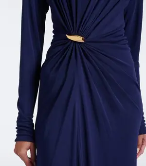 Bottega Veneta Asymmetric Gathered Jersey Gown