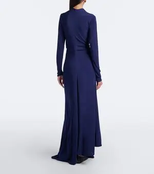 Bottega Veneta Asymmetric Gathered Jersey Gown