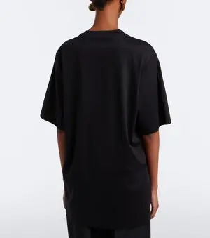 RÓHE Cotton And Silk-blend Jersey T-shirt - Black