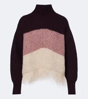La DoubleJ High Kick Alpaca And Wool-blend Sweater - Multicoloured