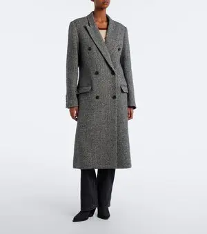 MARANT ETOILE Vamara Wool And Cotton-blend Coat