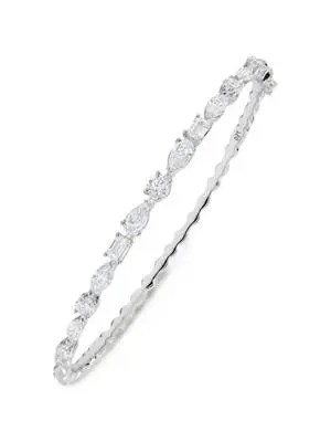 ARZANO Diamond Multi-shape Bangle - Silver