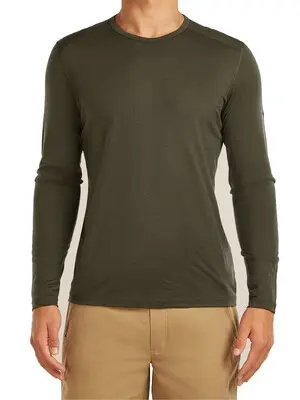Icebreaker 200 Oasis Long-sleeve Crewe Top - Green