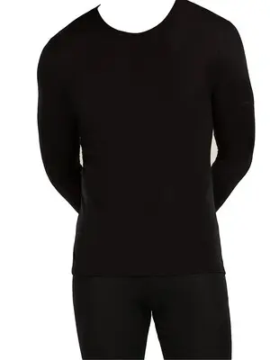 Icebreaker Everyday Long-sleeve Crew Neck Base Layer - Black