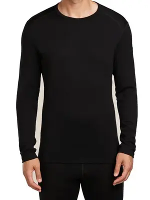 Icebreaker 260 Oasis Crew Neck Long Sleeve - Black