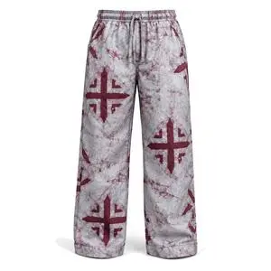 NABA CLOTHING Naba Diaspora Adire Long Pants - Grey