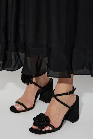 Kate Spade New York Suede Heeled Sandals