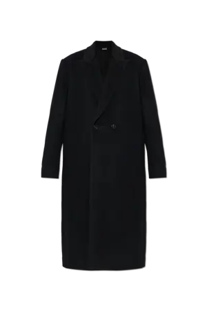 POST ARCHIVE FACTION Wool Coat With A Single Vent - Black