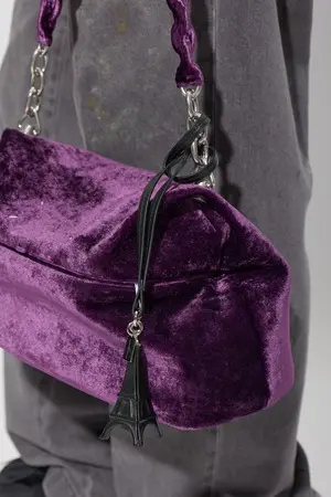 MAISON MARGIELA Leather Eiffel Tower Keychain