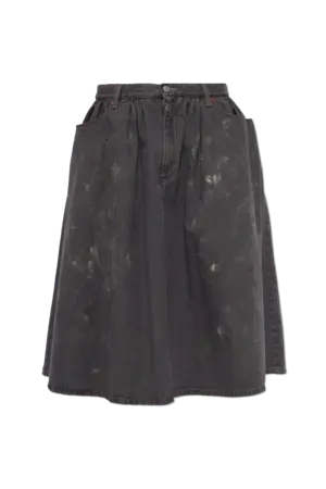 MAISON MARGIELA Denim Skirt With A 'vintage' Effect